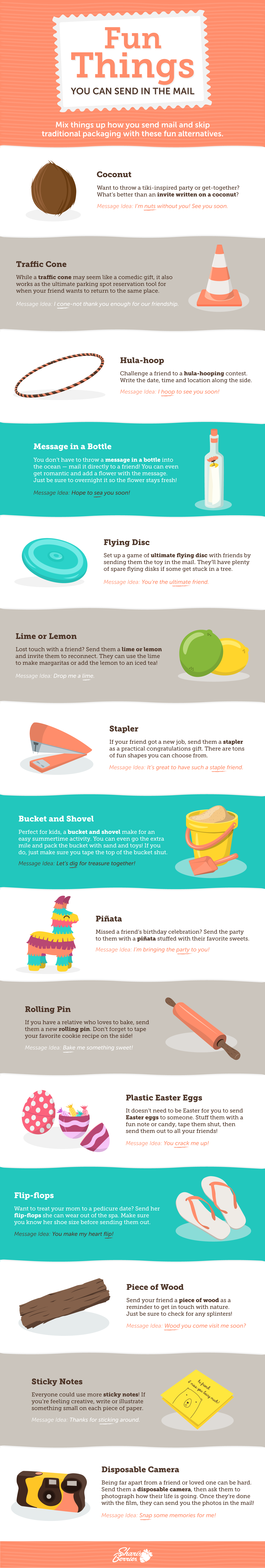 25 Fun Things You Can Mail - Shari's Berries