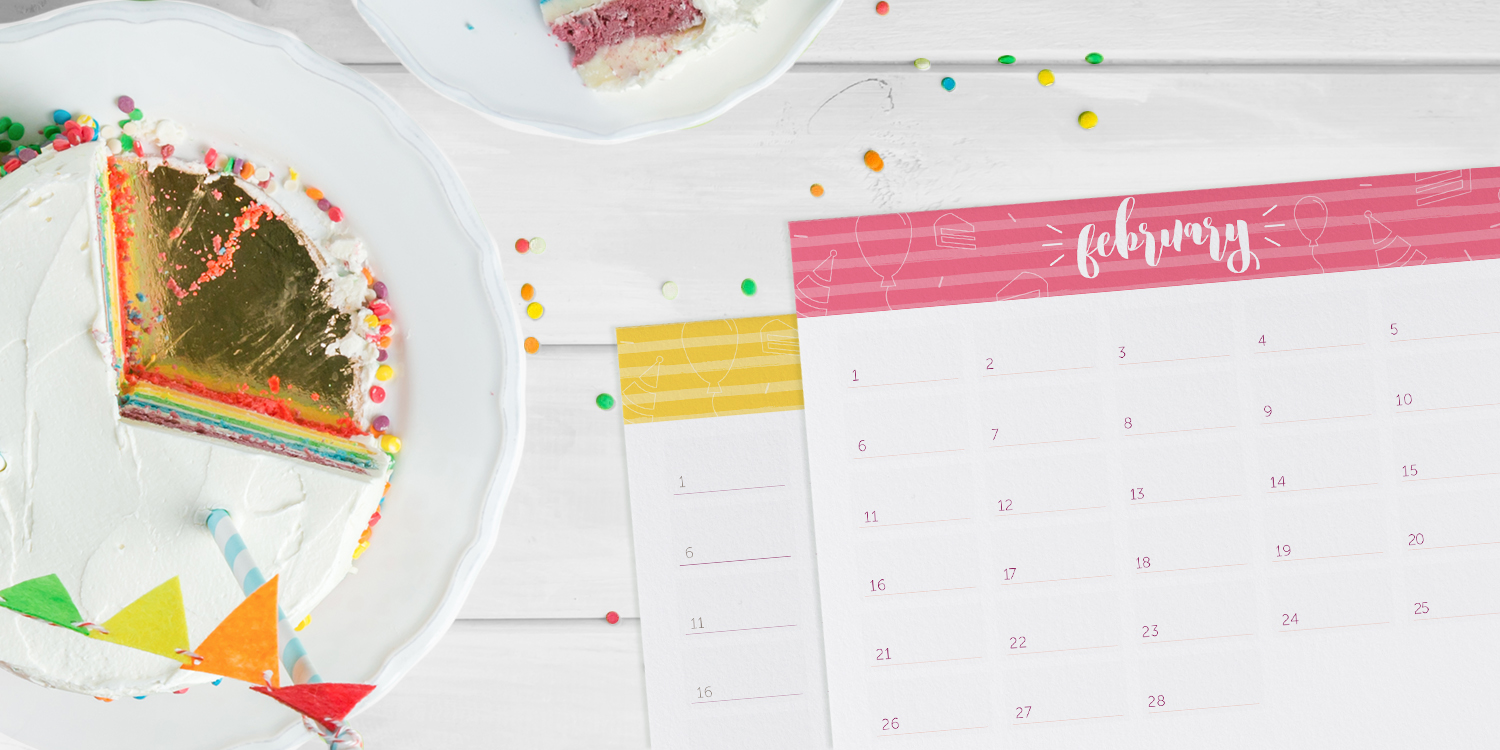 6 Printable Birthday Calendar Templates | Shari's Berries